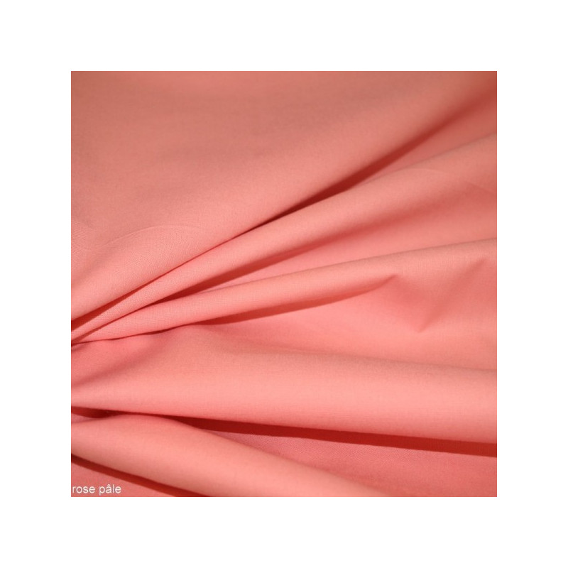 Toile à drap rose pâle- Toile à drap grande largeur - Toile de coton